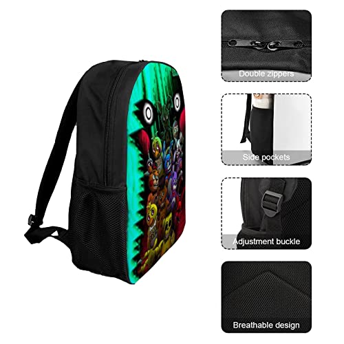 3D Backpack, Multifunction Unisex Bookpack for Travel Daily Use Laptop Bag 17 Inch Teens Adults