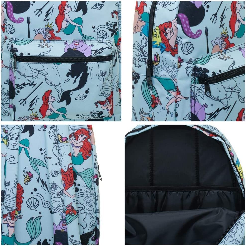 Disney The Little Mermaid Sublimated Print Backpack