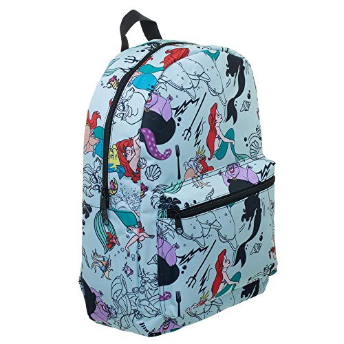 Disney The Little Mermaid Sublimated Print Backpack