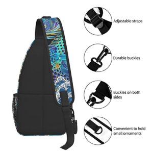 Dragon Animal Large Capacity Crossbody Sling Bag With Adjustable Shoulder Strap Backpack For Hiking Travel Sport Climbing