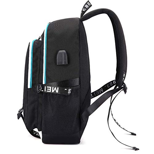 Caiyan Hot Fashion Unisex Supernatural SPN Backpack USB Charging Headphones Bag Laptop Bag School Backpack