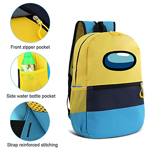 Boys Backpacks for Elementary Middle School, UZONZOM Anime Backpack Daypack Backpack 17 Inch Laptop Travel Back Pack Bookbag Large-capacity Lightweight Waterproof for Work Casual Daily Use (Blue)