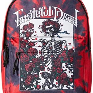 Grateful Dead Backpack, Red, Height 45cm, Width 30cm, Depth 15cm