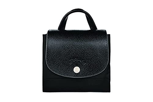 Longchamp 'Le Pliage' Nylon and Leather Club Backpack, Black