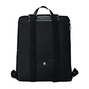 Longchamp 'Le Pliage' Nylon and Leather Club Backpack, Black