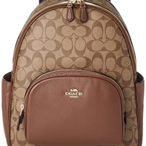 COACH(コーチ) Women Backpack, Im/Khaki/Saddle2, One Size