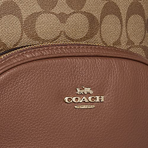 COACH(コーチ) Women Backpack, Im/Khaki/Saddle2, One Size