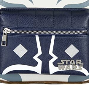 Star Wars Ahsoka Tano Character Pattern Faux Leather Tote Bag Mini Backpack