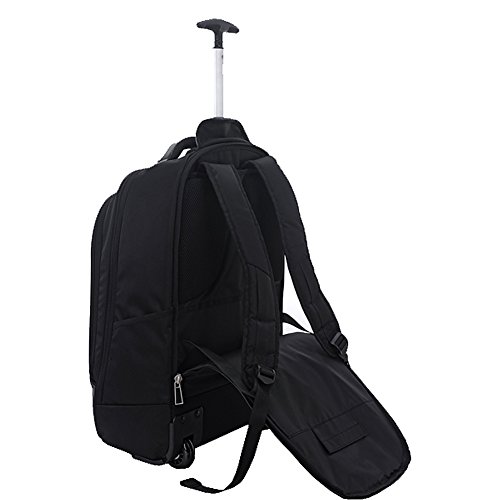 Eco Style Roller Laptop Backpack, Black, 17" W (ETEX-RB17)