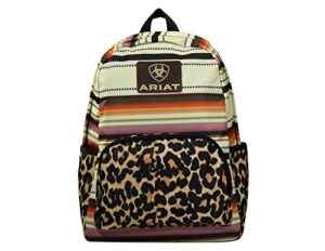 ariat western backpack serape cheetah adjustable brown tan a460002397