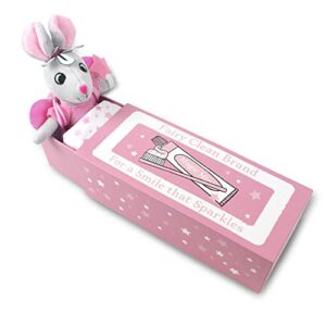 foothill toy co. mice in boxes – ‘pearl the tooth fairy mouse’ playset with stuffed animal and a keepsake pouch