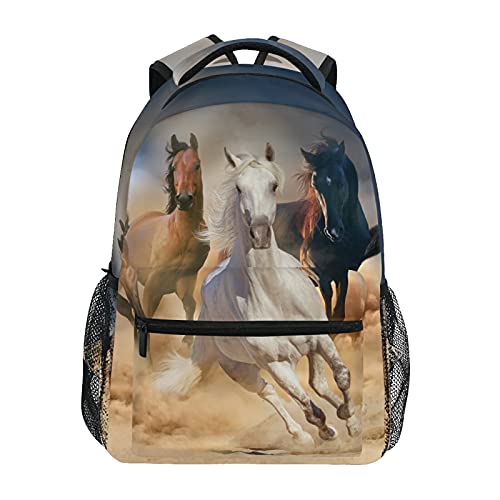 Horse Backpacks for Girls Boys Backpack Horses Kids School Book Bags 3rd 4th 5th Grade Elementary Travel Laptop Daypack