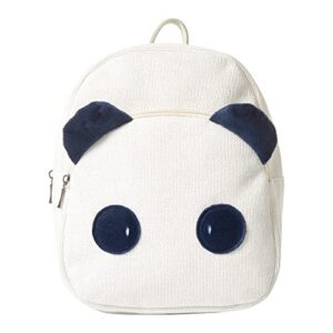 hisnho cute toddler backpack, mini baby boy girl gift cotton bag little kid cartoon preschool bookbag animal bag travel bag for baby girl boy (white panda)