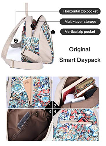 Black Butterfly Bohemian Canvas Daypack Outdoor Fashion Printing Bag Leisure Travel Backpack for Women Girls (A)