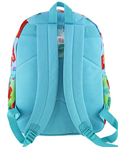 Disney's The Little Mermaid 16 inch All Over Print Deluxe Backpack With Laptop Compartment