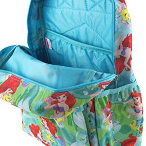 Disney's The Little Mermaid 16 inch All Over Print Deluxe Backpack With Laptop Compartment