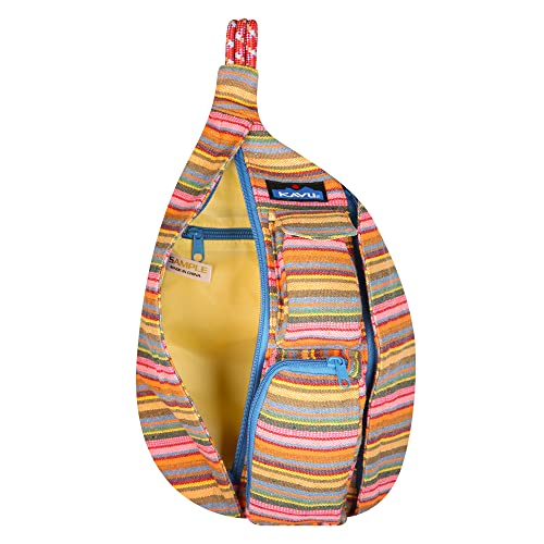 KAVU Mini Interwoven Rope Bag Sling Pack - Aloha Stripe