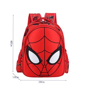 Xicks School Bags Boy Vacation Travel Bag School Backpack for 1st to 4th Year Student (Red)