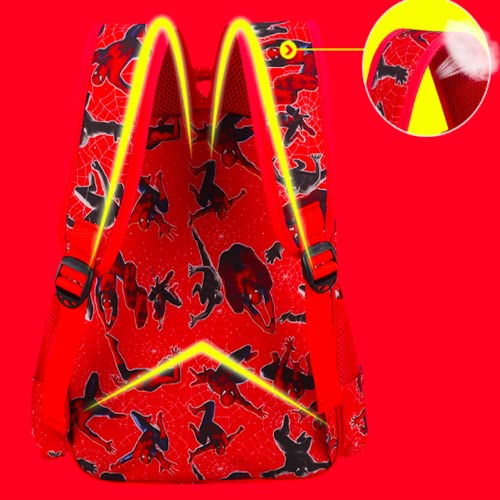 Xicks School Bags Boy Vacation Travel Bag School Backpack for 1st to 4th Year Student (Red)