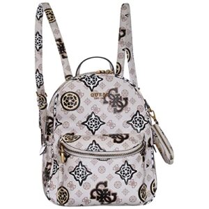 GUESS House Party Large Backpack, Cream Logo Multi