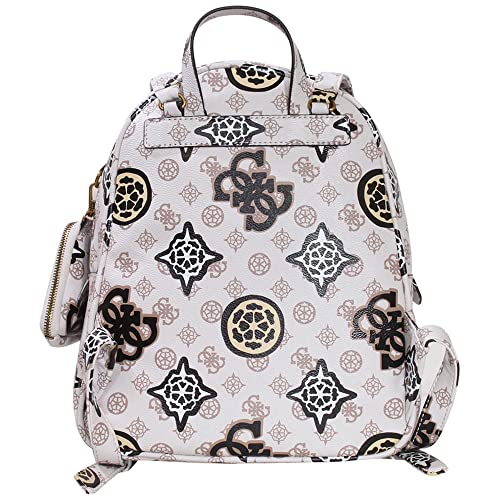 GUESS House Party Large Backpack, Cream Logo Multi