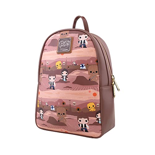 Loungefly: Star Wars - Hans Solo and Chewbacca on Tatooine Mini Backpack, Amazon Exclusive