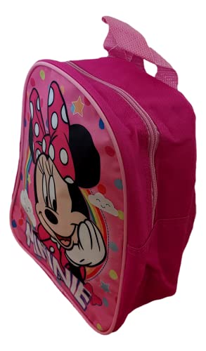 Group Ruz Minnie Mouse Little Girl 10 Inch Mini Backpack (Red-Pink)