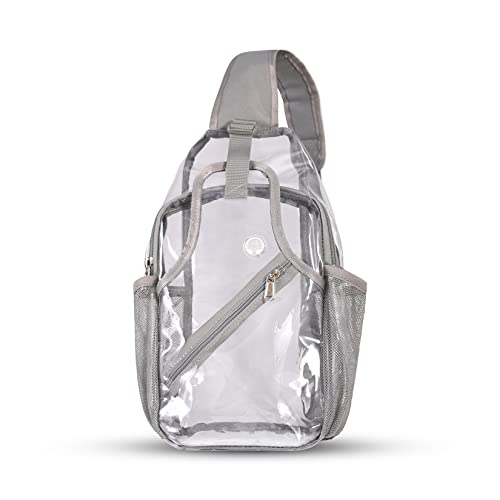 SPODEARS Clear Crossbody Sling Backpack Sling Bag for Women Men Chest Shoulder Bag Daypack for Travel Hiking