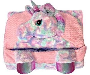 golden pyramids hugfun kids animal bag (pastel rainbow unicorn)