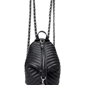 Rebecca Minkoff Small Julian Chevron Quilted Backpack Black One Size