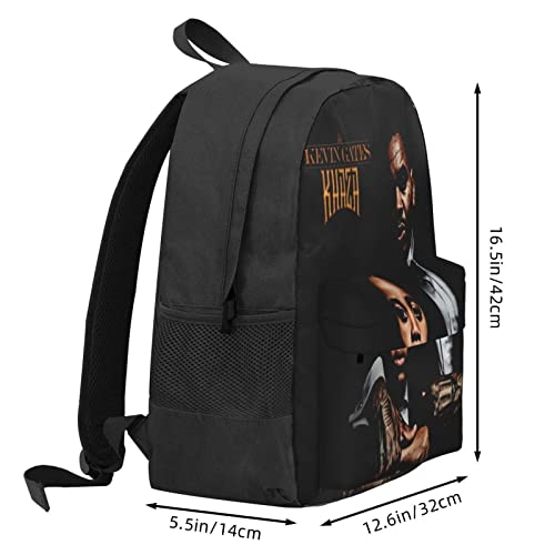 Kevin Rock Rapper Gates Backpack Women Men Students School Bag Fashion Backpack For College High School