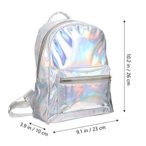 OULII Transparent Backpack Purse Casual Shoulder Bag Cosmetic Bag Daypack Travel Camping Bag for Women