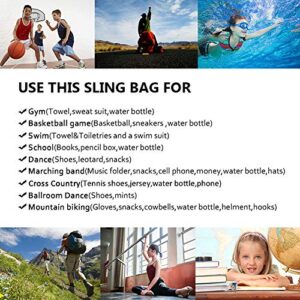 Peicees Sling Bags Men Women Shoulder Backpack Mini Chest Day Bag Kids Small Cross Body Pack