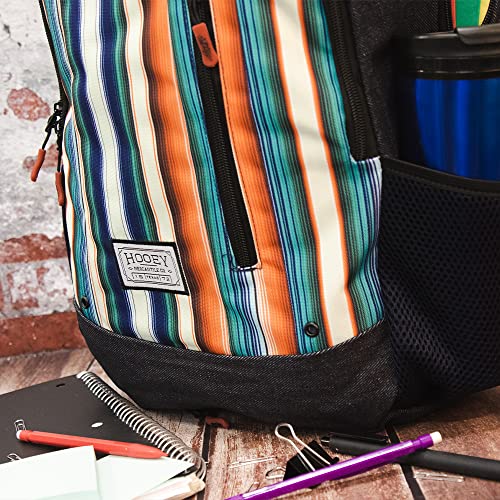 HOOEY Unisex Serape Print Rockstar Backpack Blue One Size