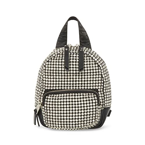 Steve Madden STIFFA Rhinestone Mini Backpack, Black