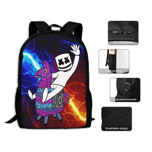 Unisex Cartoon Backpack 17in 3d Printed Travel Backpack Casual Laptop Backpack Lightweight SchoolBag for Men Women Boys Girls