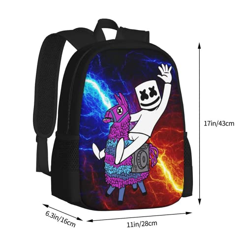 Unisex Cartoon Backpack 17in 3d Printed Travel Backpack Casual Laptop Backpack Lightweight SchoolBag for Men Women Boys Girls