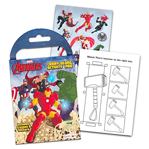 Marvel Spiderman Backpack Set Toddler Preschool - 5 Pc Bundle With 11" Mini Spiderman Backpack, Super Hero Coloring Books, Stickers, and More (Travel Activity Pack)