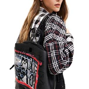 Desigual Women's Backpack, Black, One Size