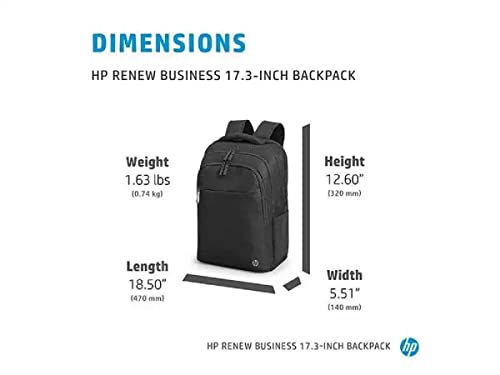 HP 2SC67AA Business Backpack Notebook 17.3", Black, Medium/Large