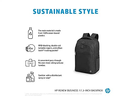 HP 2SC67AA Business Backpack Notebook 17.3", Black, Medium/Large