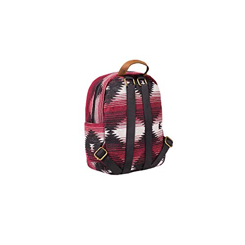 Revelry Shorty Smell Proof Small Backpack Lockable Water-Resistant with Carbon Filter System - 7.4 L (Maroon)