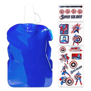 Marvel Shop Marvel Avengers Backpack for Boys, Girls, Kids - 7 Pc Bundle With 16 Marvel Superhero School Bag, Avengers Lunch Bag, Water Pouch, Stickers, And More (Avengers School Supplies), Large