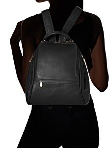 Royce Leather Women's Luxury Sling Backpack Handcrafted in Colombian Leather, Black, One Size