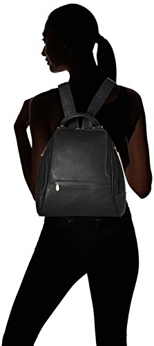 Royce Leather Women's Luxury Sling Backpack Handcrafted in Colombian Leather, Black, One Size