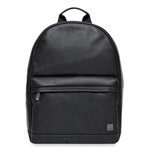 Knomo Albion Leather 15.6" Laptop & Tablet Bookbag Computer Business Backpack for School, Work & Travel