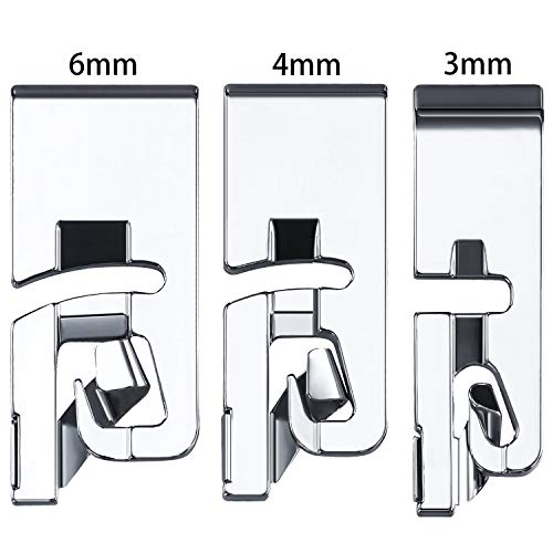 Boao Narrow Rolled Hem Sewing Machine Presser Foot Set Suitable for Household Multi-Function Sewing Machines 3 mm, 4 mm and 6 mm (3)