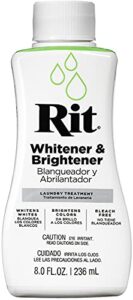 rit dye laundry treatment whitener and brightener, 8 fl oz