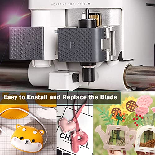 Explore Deep Cut Blade and Housing for Cricut Maker, Niantime Replacement Deep point Blade Compatible with Explore Air2/ Air3/ Maker/Maker 3 Cutting Machines (2 Deep Cut Blades and 1 Housing Included)