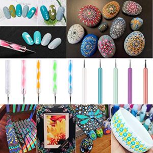 ABenkle 10Pcs Art Dotting Tools for Nail Art, Ball Tip Clay Tools Sculpting Pattern Tracing Stylus, Ball Embossing Stylu for Drawing,Painting Rocks Mandalas,Art Dot Tools